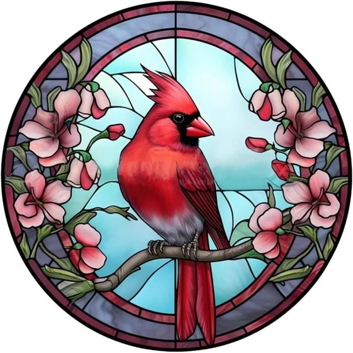 Broderie Diamant Kit Complet Animaux Oiseau Bricolage Diamond Painting Vitrail Diamant Rond ...