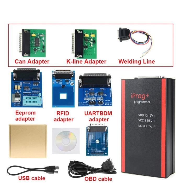 Programmeur de Clé ECU Complet IPROG Pro 2022 V87,Iprog + IMMO ...