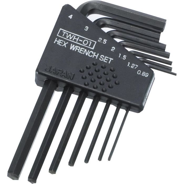 Lot de 7 mini clés Allen métriques - TWH-01 - Embout 6 pans ...