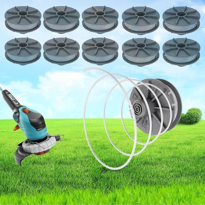 Bobine Fil Rechange pour Coupe-Bordures, Bobine de Fil debroussailleuse pour Gardena 5307-20 ...