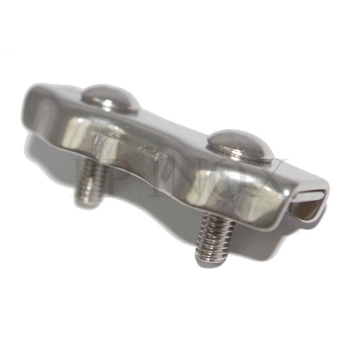Serre cable plat 2 Boulons Diamètre Fil 6 mm inox - Cdiscount Bricolage