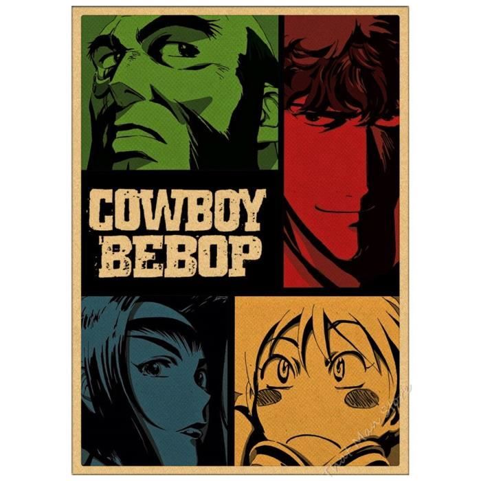 Affiche de cowboy bebop Vintage décorative en papier Kraft, autocollant ...