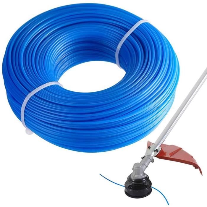 Ligne de Coupe-Bordure de 1,6 mm Nylon,Cordon Fil Rond Carrée Dans l'outil de Débroussailleuse ...