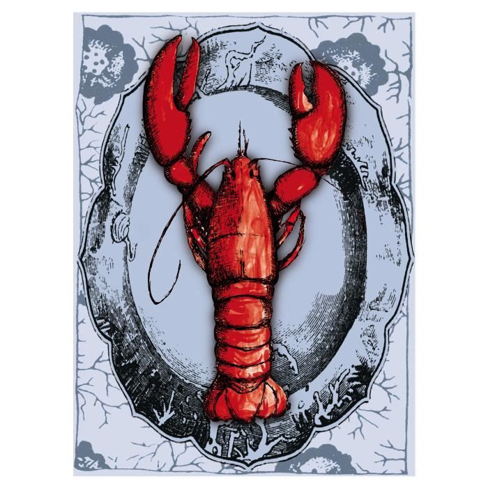 CURIOSITY - Signature Poster - Lobster - 30x40 cm - Cdiscount Maison