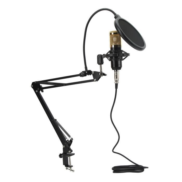 Cikonielf Microphone à condensateur de studio Ensemble de cartes son ...