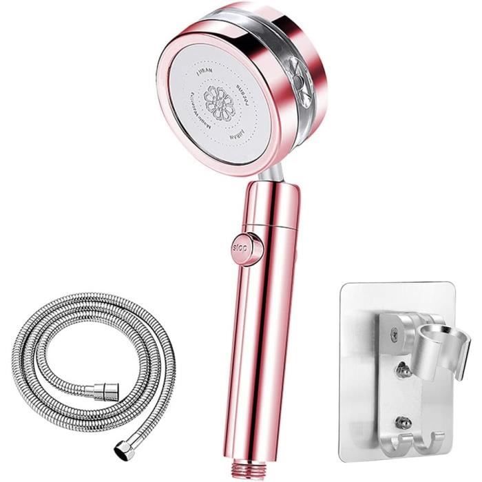 Pommeau De Douche Pommeau De Douche Turbocompressé Rotatif À 360 Degrés Avec Bouton Marche-Arrêt ...