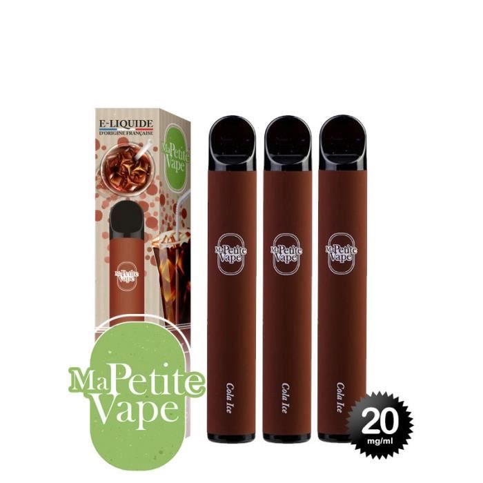 LOT DE 3 PUFFS "MA PETITE VAPE" SAVEUR COLA ICE EN 20MG - Cdiscount Au ...