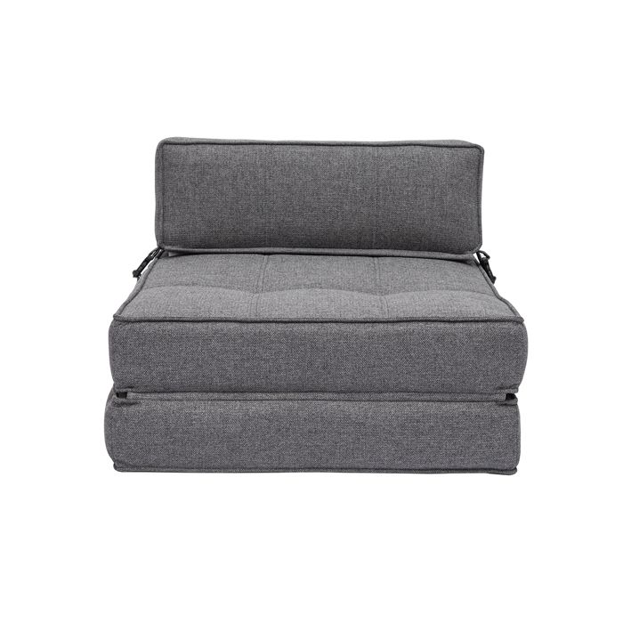 Miliboo - Chauffeuse 1 place convertible en tissu gris KATY - Cdiscount ...