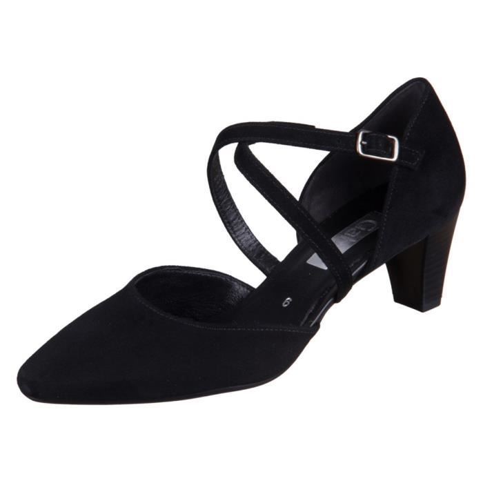 Chaussures GABOR 0136317 Noir - Femme/Adulte - Cuir - Lacets - Talon ...
