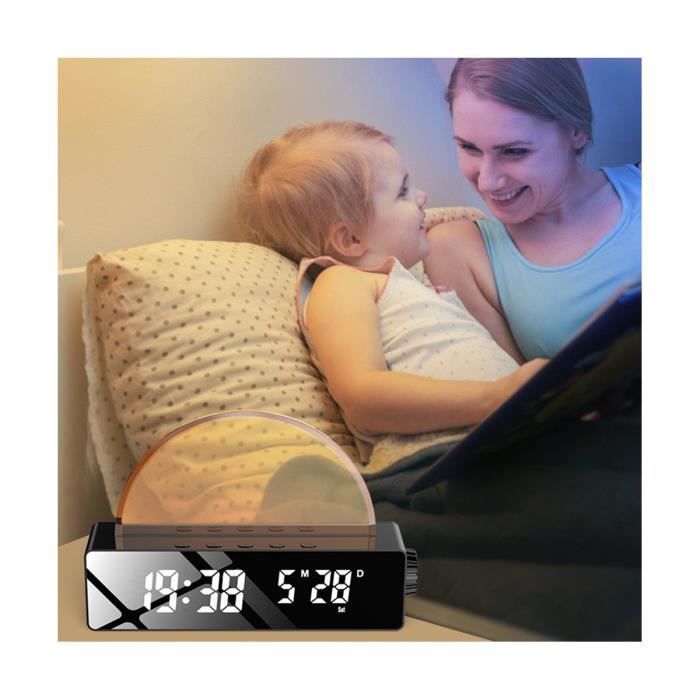 RéVeil Sunrise, Wake Up Light Dawn Simulator, Lampe Solaire de Chevet ...