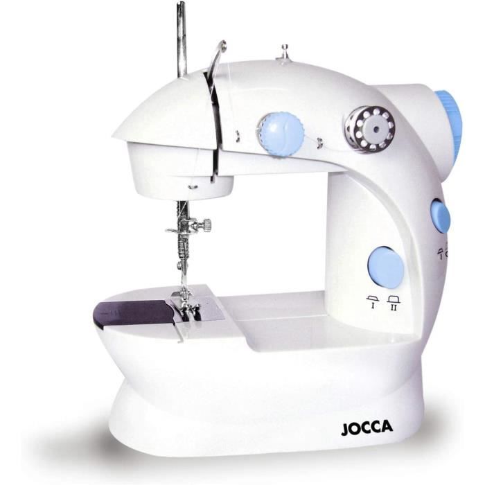 Jocca - Set de machine à coue légère et portable + kit de couture pliable 138 accéssoires Double ...