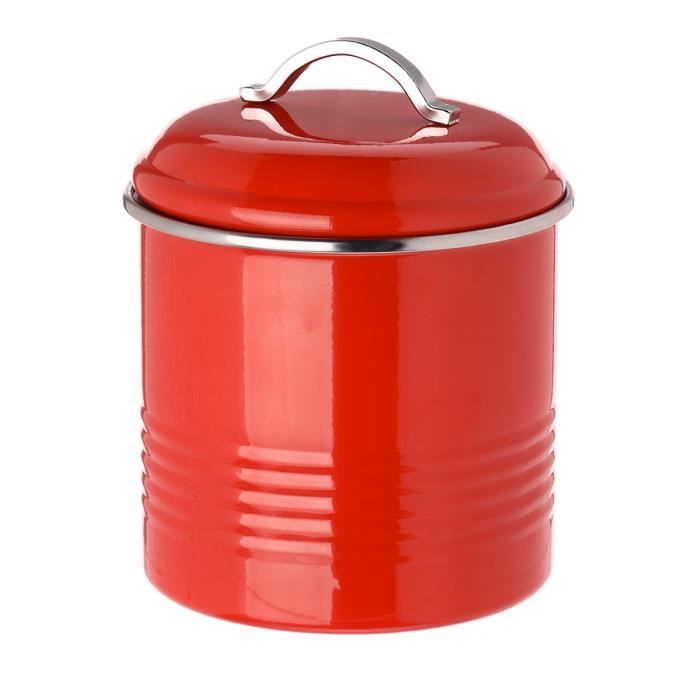 Boîte de rangement en métal rouge - ROUGE - Cdiscount Maison