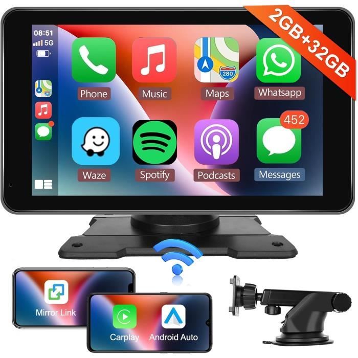 Lecteur Android Écran Voiture Carplay Sans Fil Android Auto Moniteur ...