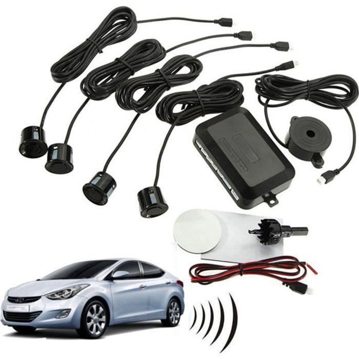 Kit Capteur Stationnement Inverse Radar de Recul Voiture Auto 4 Parking ...