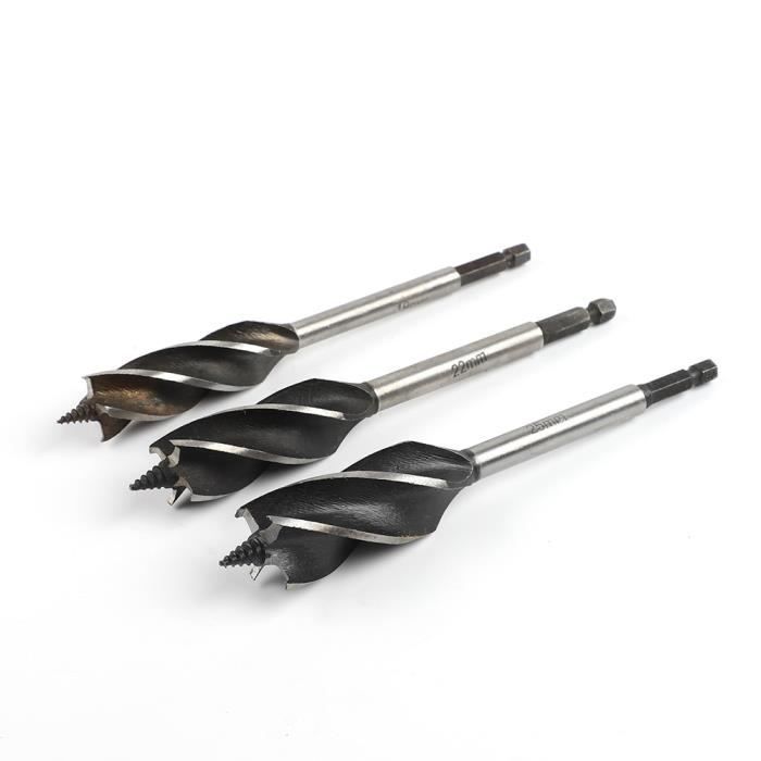 19mm-165mm -Foret à bois allongé 10x165mm,foret à trou profond,poignée ...