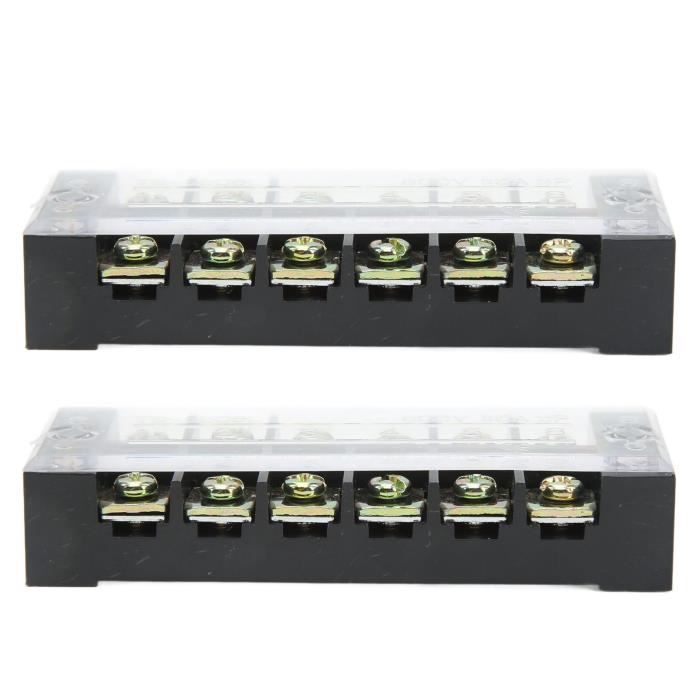 ZJCHAO bornier de bloc de barrière métallique Bornier, Barre de Câblage ...