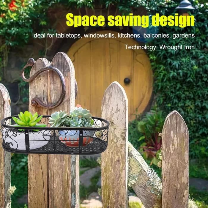 Porte-Fleurs À Suspendre En Fer Garde-Corps Porte-Pots De Fleurs ...