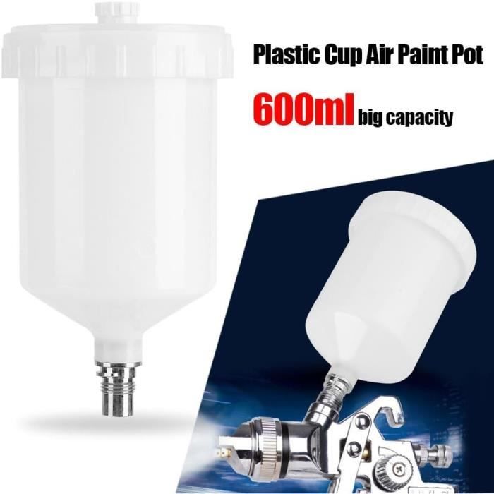 600 ml 18 cm x 10 cm en plastique Hvlp Pots de peinture pour ...