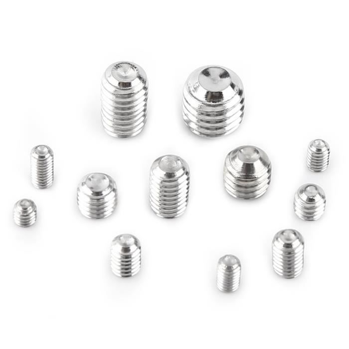 EJ.life vis à tête cylindrique 240pcs M3/M4/M5/M6/M8 Kit d'assortiment de vis à six pans creux ...