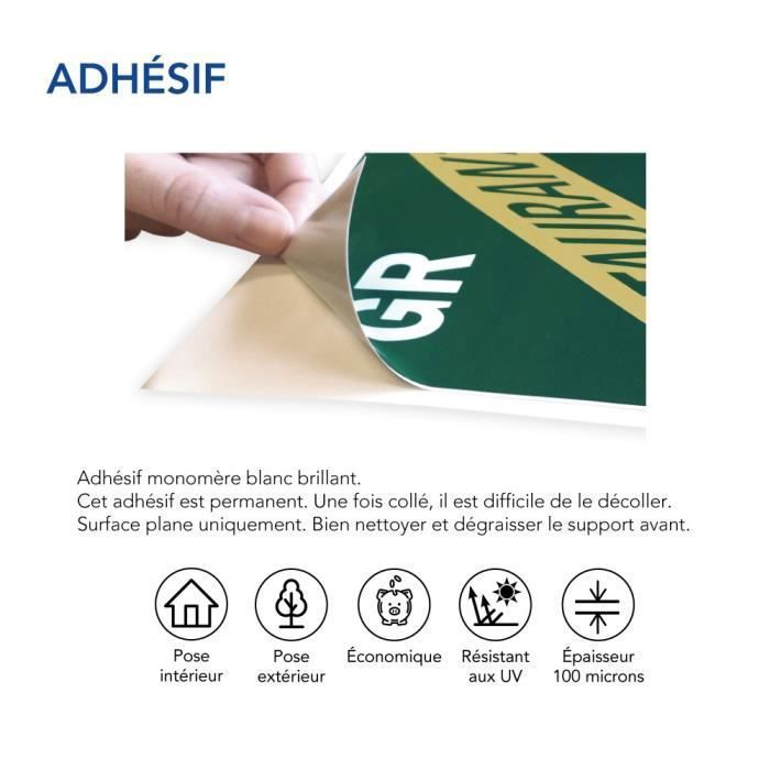 Panneau information WC toilettes mixte homme femme - Adhésif - 125x125 ...