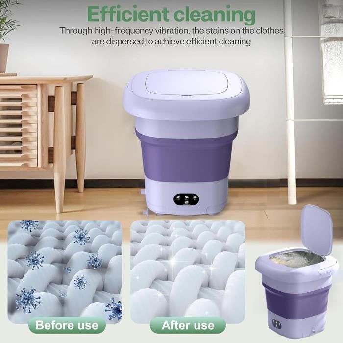 Mini-Machine À Laver,Mini-Lave-Linge 9L | Laveuse Personnelle Portative ...