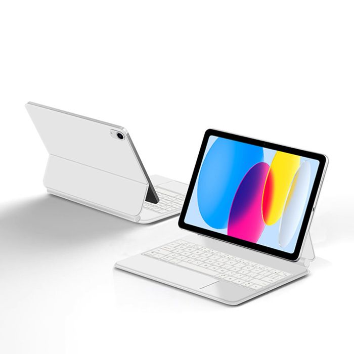 INF Étui de protection pour iPad avec clavier Bluetooth Blanc iPad Pro ...