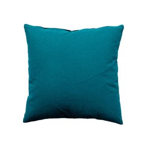 Coussins déco canapé bleu canard - Cdiscount