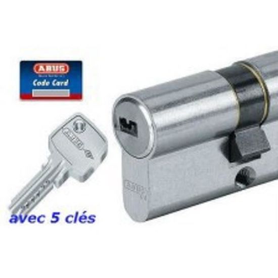 CYLINDRE SERRURE HAUTE SECURITE 30/30 ABUS 5 CLES - Cdiscount Bricolage