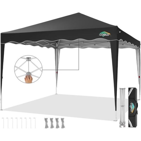 Tonnelle Pliante 3x3 Imperméable, Anti-UV Barnum Pliant 3x3 ...