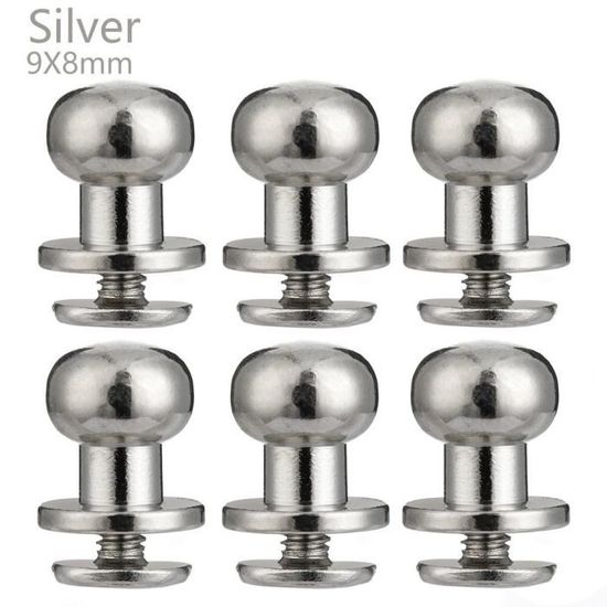 Rivets,10 pièces cuivre rond vêtement Rivets moine tête vis laiton clou ...