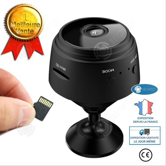 INN® Caméra A9 HD Caméra WiFi 1080P Réseau infrarouge Mouvement de ...