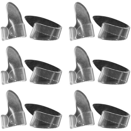 Dunlop 9036R Sachet de 12 Onglets de pouce Large Transparent ...