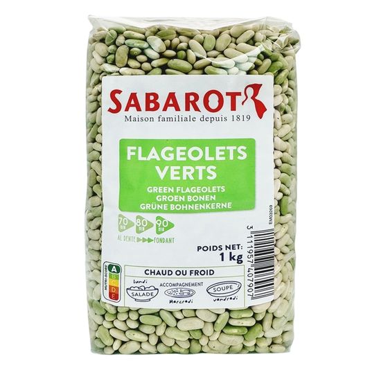 Flageolets verts sachet de 1kg Sabarot - Cdiscount Au quotidien