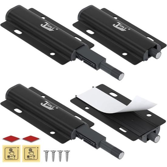 Push to Open Aimant Porte Placard Jiayi Lot de 4 Poussoir Placard ...