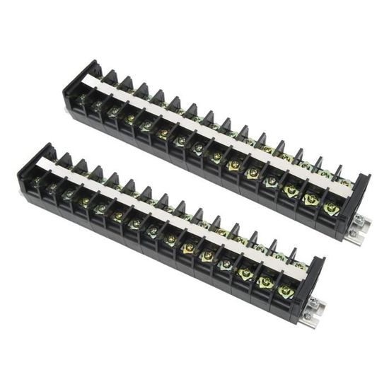 Bornier à double rangée Bornier à vis à double rangée 60A 660V, 2 ...