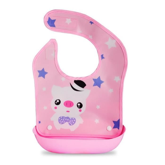 Bande dessinée Silicone bébé bavoirs imperméable enfant en bas âge ...