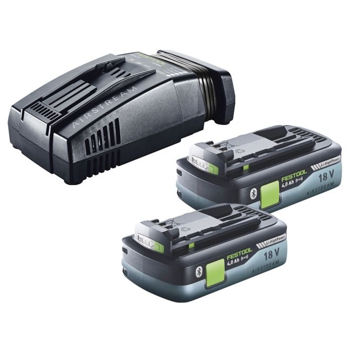 Festool Set Énergie : 2x Batteries BP 18 Li 4,0 Ah HPC-ASI 4,0Ah 18V ...