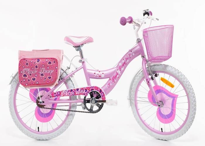 SCH PINK LOVE 20", vélo pour enfants, de 6 à 10 ans, de 120 à 155 cm ...