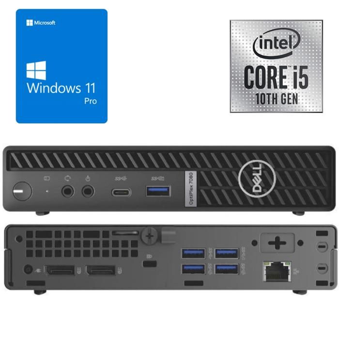 Dell Optiplex 7080 Micro i5-10500T - Mini PC - WIFI - RAM 8Go - SSD ...