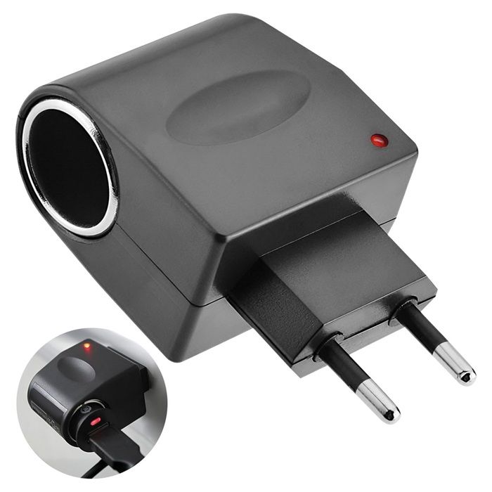 ALLUME CIGARE,220V vers 12V 500 mA Adaptateur Allume Cigares Secteur ...