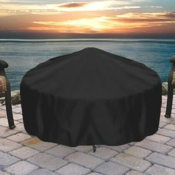 Housse de protection ronde pour terrasse - BACHE PLANCHA - 120 x 20 cm ...
