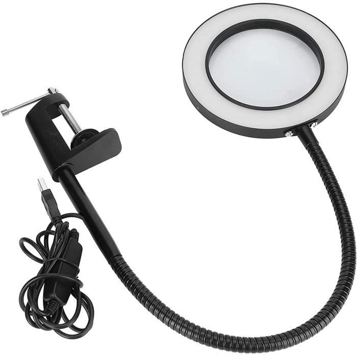 Lampe loupe LED 5X Lampe loupe LED 3 Modes de Couleur pour Travail ...