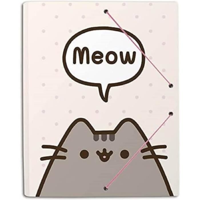 LanJue Chemise A4 Plastique Pusheen the Cat "Meow" | Chemise à Rabats ...