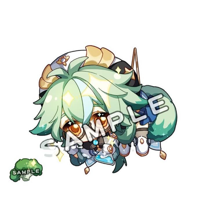 Porte-clés avec personnages de dessins animés Genshin Impact Zhongli ...