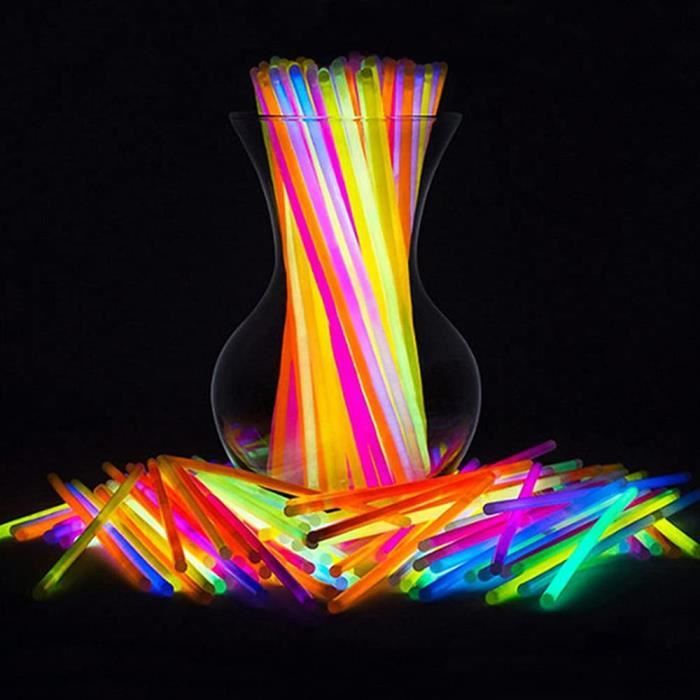 Bracelets Fluorescents Lumineux Glow, Bâtons Lumineux Fluorescents avec ...
