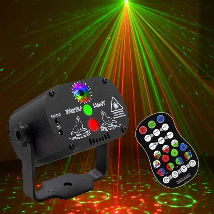 Rouge - Lumières Laser, DJ Disco, son de scène, RGB, projecteur Led ...
