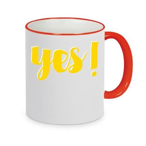 Mug - Céramique - Rouge LMK YES JAUNE - Cdiscount Maison