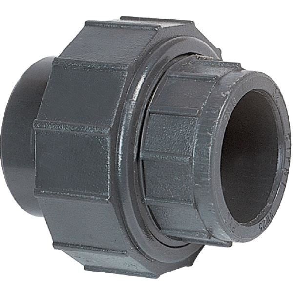Raccord union PVC pression noir droit - GIRPI - Femelle Ø 20 mm ... Raccord union PVC pression noir droit - GIRPI - Femelle Ø 20 mm ...