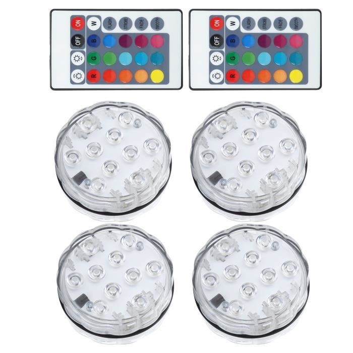 HURRISE Lumière sous-marine LED submersible allume les lampes sous ...