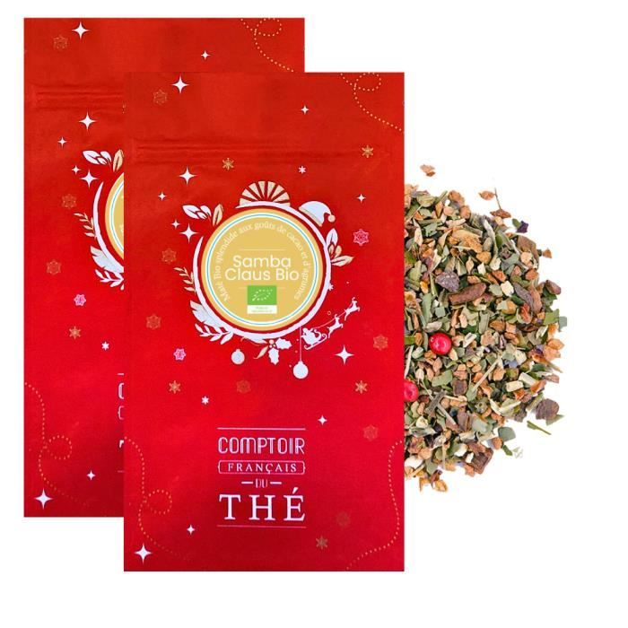 2x100g de Maté festif aux saveurs gourmandes | Maté Samba Claus Bio ...